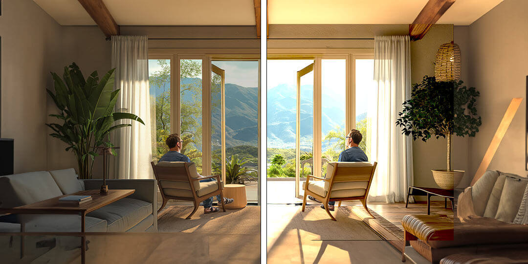 Invisible Screens for French Doors - Total Screen