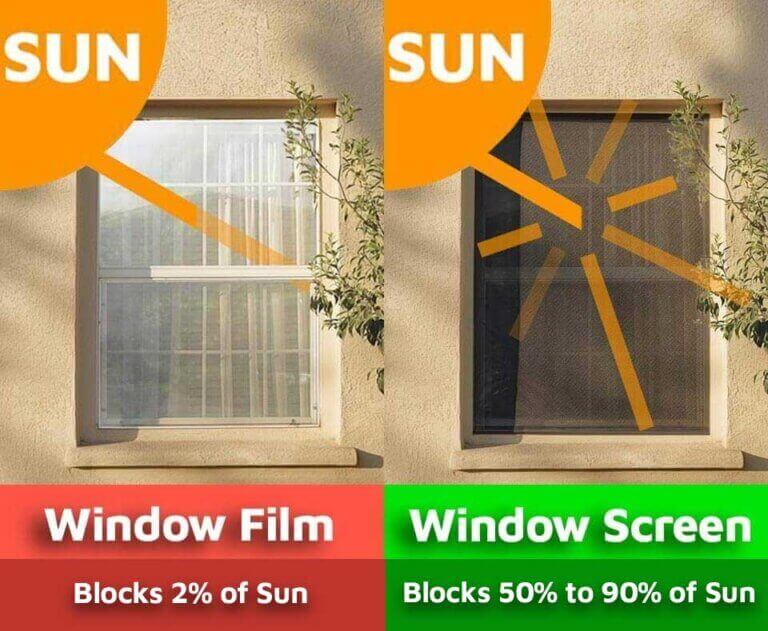 Window Film VS Window Screens - Total Screen